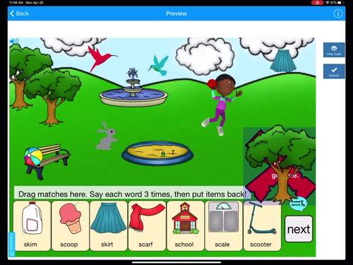 Hide & Seek Articulation /s/ blends Boom Cards Distance Learning