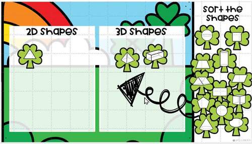 St. Patrick's Theme 2D/3D Shape Sort -ONLINE Distance Learn Google ...