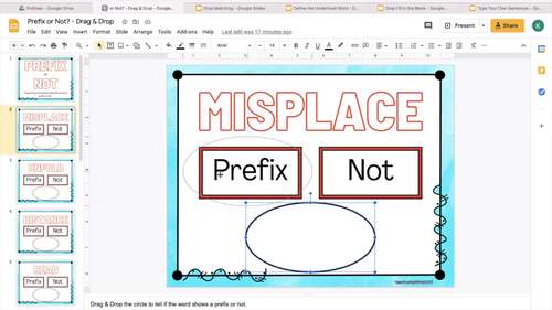 Prefix Practice Activities | Google Classroom by Happy Reading With Katie