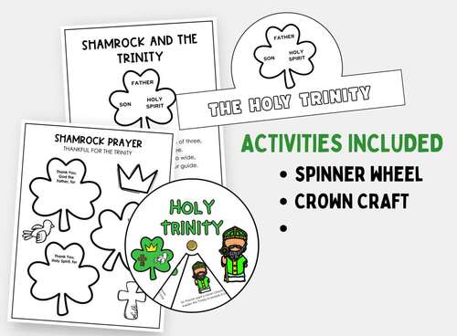 Shamrock Holy Trinity Bible Lesson and Crafts for St Patricks Day ...