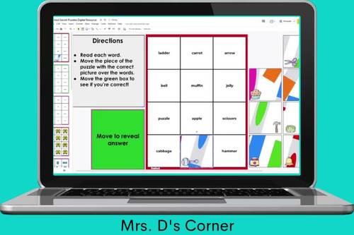 Back to School Secret Puzzles Digital Activity | Distance Learning