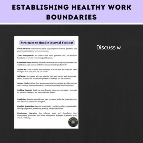 Establishing Healthy Work Boundaries by Behavioral Concepts Store