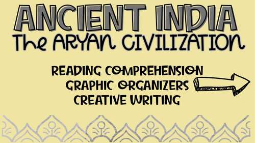 Ancient India Reading Passages & Comprehension Digital Resource Aryans