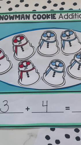 Christmas Addition Math Craft by The Teaching Diva Corner | TPT