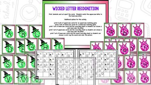 Wicked Math and Phonics Centers | Witch & Fairy Tale Themed Activities