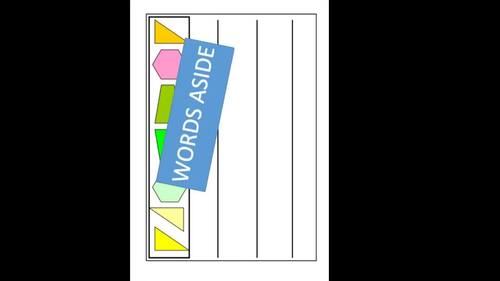 VISUAL PERCEPTION Model Copy Reproduction Boards Mats by Words Aside