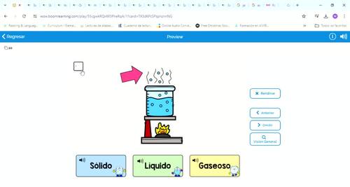 Estados de la materia BOOM CARD | States of Matter Science Activity in ...