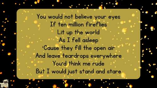 Music: Fireflies, Vocal Music Education, Concert Performance Choir Song