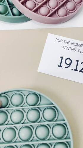 Decimal Fraction Pop-It Game - For ANY pop-it! | TPT