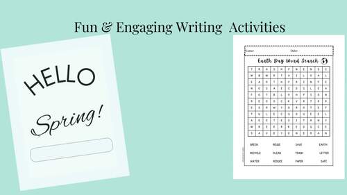 Spring Activities, First Grade Spring Math + Literacy + Critical Thinking