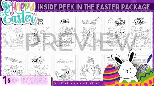 Seasonal Holiday EASTER Activities Worksheets Crafts Coloring pages ...