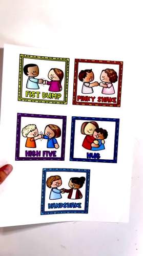 Morning Greeting Choices with Contactless Options by Sweetnsauerfirsties