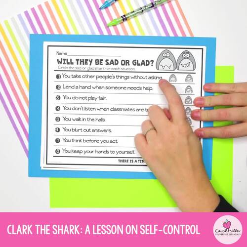 Clark The Shark Self Control Lesson | Impulse Control | Positive Behavior