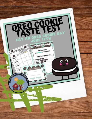 Oreo Taste Test Challenge by Happy Hive Homeschooling | TPT