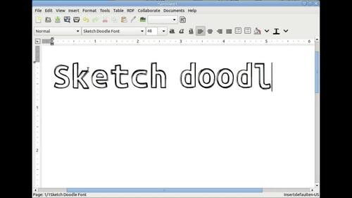 Sketch Doodle, Cute KG Fonts For Signs, Bulletin Boards And School ...