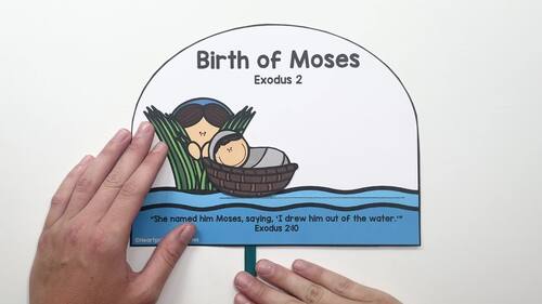 Birth of Moses Bible Craft, Baby Moses, Sunday School Craft | TPT