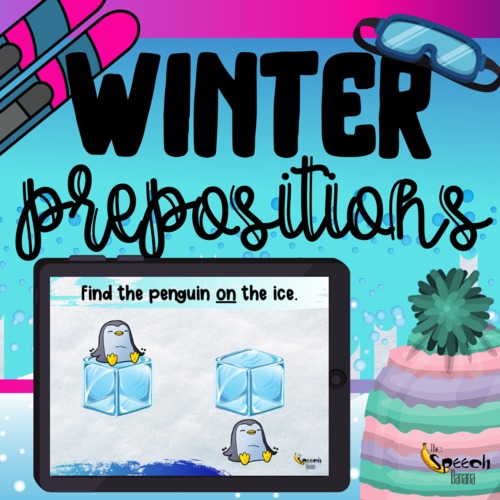 Winter Prepositions by The Speech Banana TpT | TPT