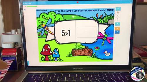 Type Symbols Center BOOM CARDS by Lisa Goodell | TpT