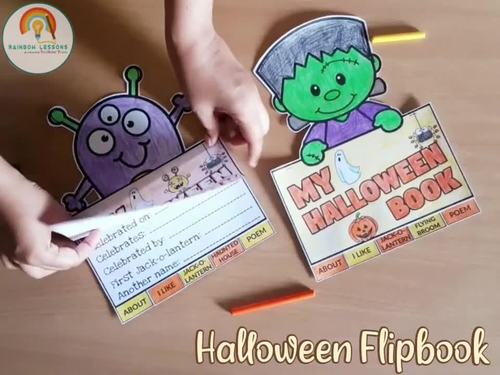 Halloween Writing and Craft | Halloween Flipbook | Halloween Activities
