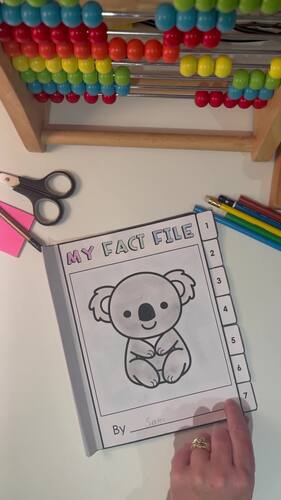 Fact File Information Report Template Australian Animal Flip Book ...