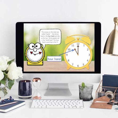 Telling Time to the Half-Hour | Telling Time First Grade | 1st Grade ...