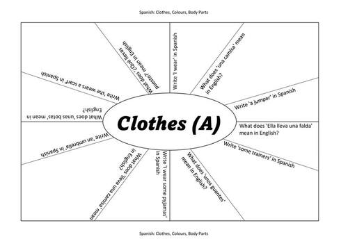 Spanish Revision Clock Worksheet Bundle by Worksheet Whisperer | TPT
