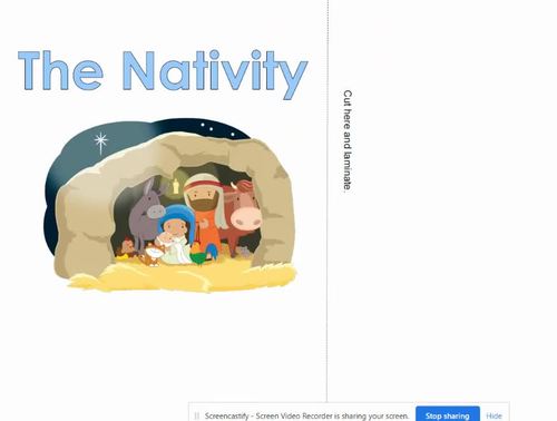 "The Nativity" Adapted Interactive Book for Autism and Special Education