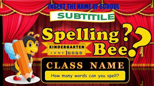 Editable Spelling Bee PPT (Game) by DigiLearn Resources | TPT