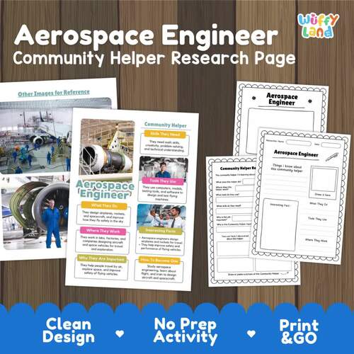 Aerospace Engineer Community Helper Research Project STEM Space ...