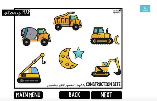 Goodnight, Goodnight, Construction Site - a Book Buddy (+BOOM Cards) Speech