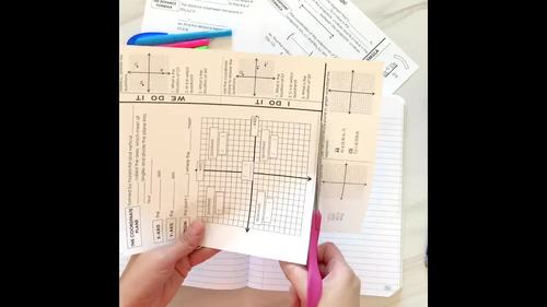 The Coordinate Plane with Distance and Midpoint Notes for Interactive ...
