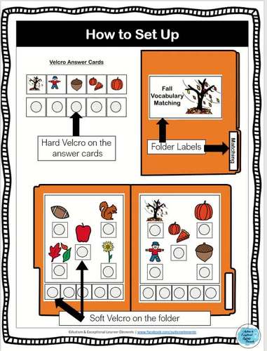 Fall Basic Skills File Folders- SPED & Autism Resources- Fall Theme