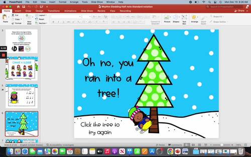 Winter Music Sledding Rhythm Listening Game Mini Bundle Level 1 | TPT