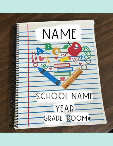 Editable Teacher Planner Binder by Makayla Place | TPT