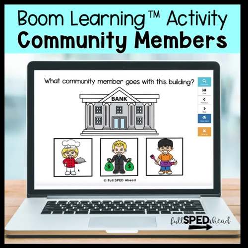 Community Helpers Match Boom™ Cards Activity | TPT