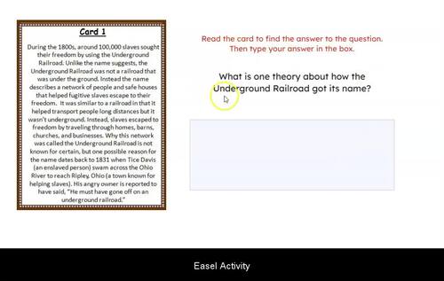 The Underground Railroad Black History Activity Scavenger Hunt with ...