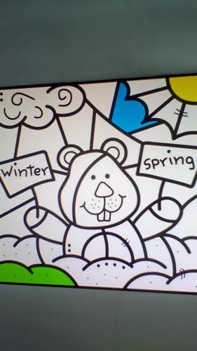 Groundhog Progression Color By Code - Clipart (School Designhcf)