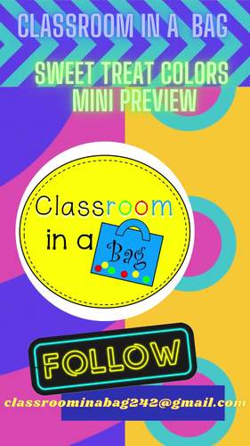 SWEET TREAT COLORS BULLETIN BOARD / CLASSROOM DISPLAY SET by Classroom ...