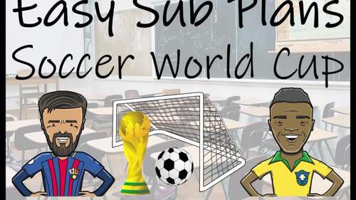 Emergency Sub Plans | Soccer World Cup Bundle | 5th Grade & 6th Grade