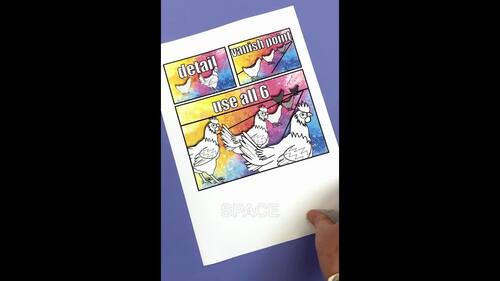 ART ELEMENTS SPACE Bulletin Board Classroom Decor 7 space labels and header