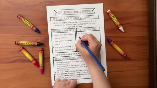 Back to School & FALL Writing Prompts & Graphic Organizers | Digital ...