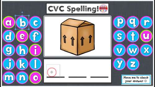 Short O CVC Spelling Drag and Drop Activity Google Classroom Distance ...