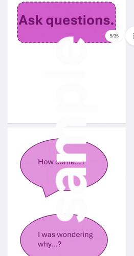 Peer Feedback Sentence Starters Wall display by Mastery of Science