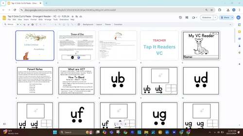 VC Words Blending Practice | Phonics Intervention Cut and Paste Mini ...