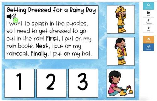 Sequencing Story Events with Pictures and Sound Boom Cards™ | 3 Step ...