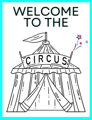 big top coloring page
