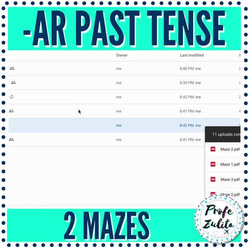 Past AR Verbs in Spanish | Pretérito Practice | 2 Digital & PDF Activities