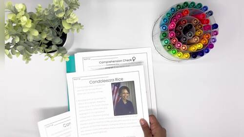 Black History Month Biography Passages - Political Figures - Reading ...