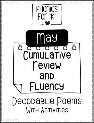 May Phonics Decodable Poems for K: Cumulative Review and Fluency, SoR ...