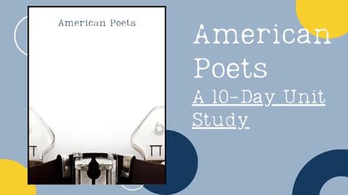 American Poets Unit Study Bundle by Enriched Education - Eve | TPT